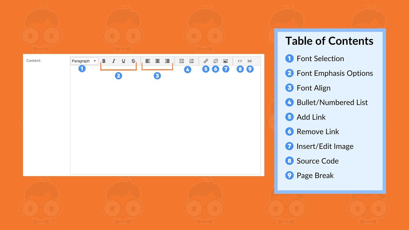 Page Content - Edit Content with the Text Editor