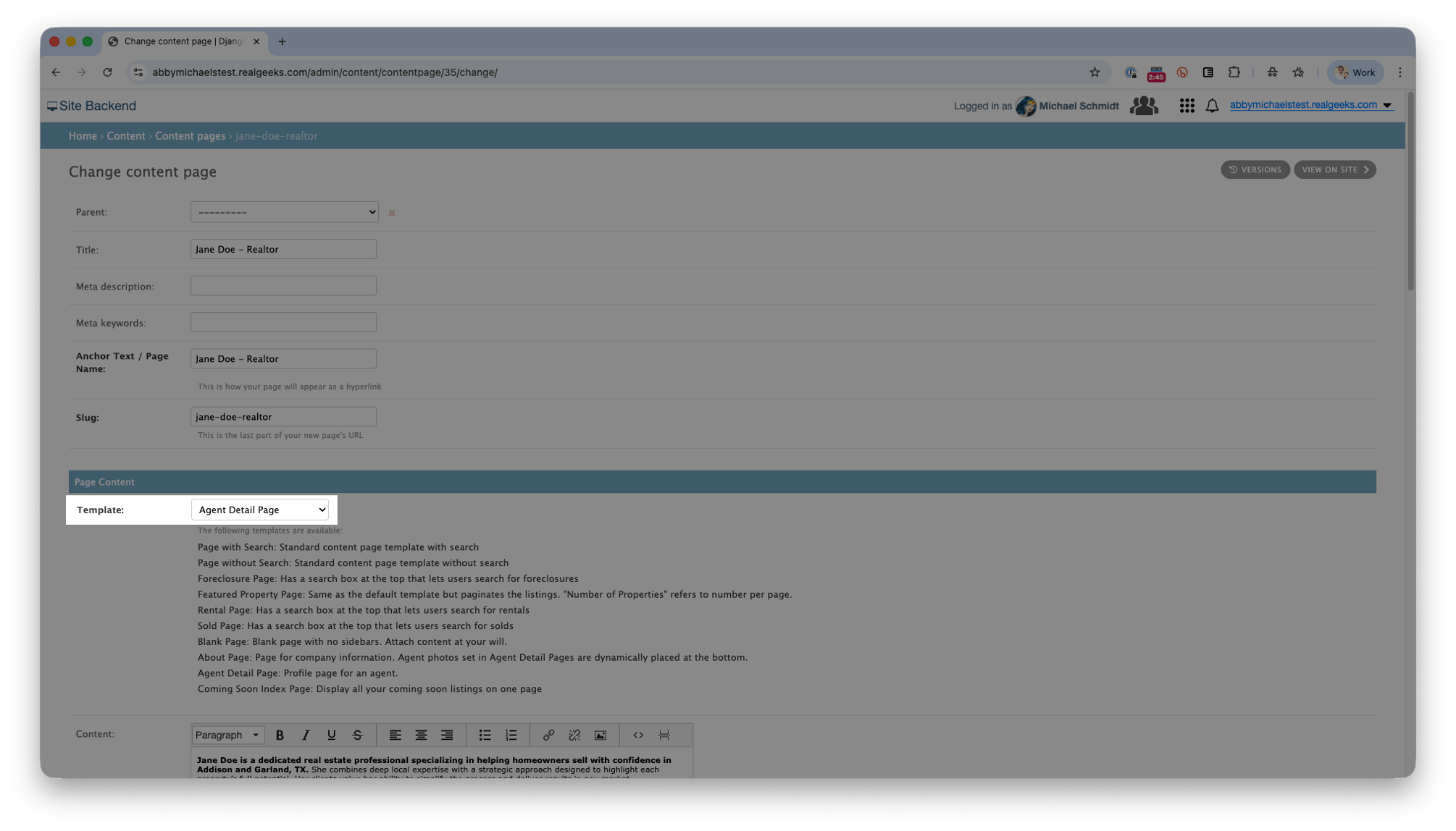 Agent Landing Page - Create an Agent Profile Page on Your Website