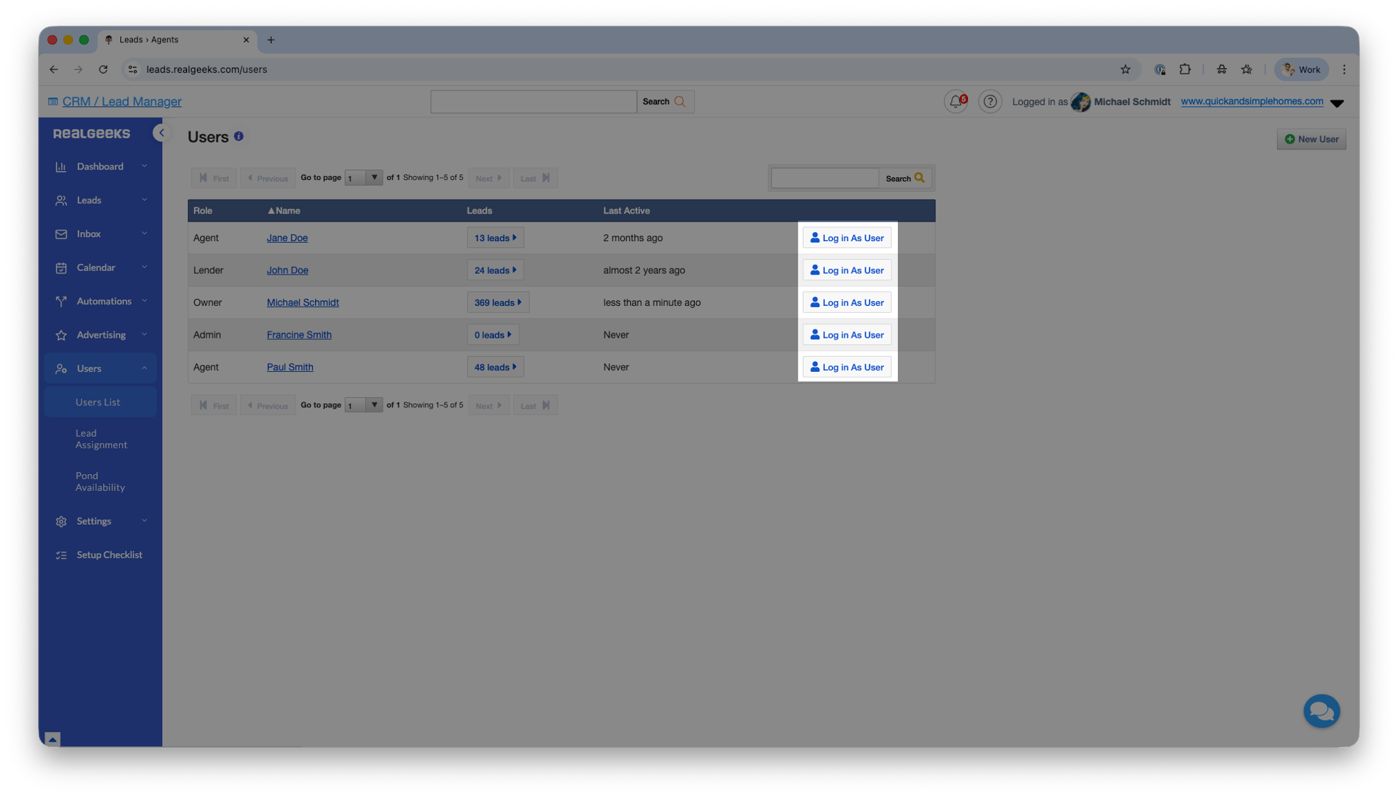 How to Log In as Another User in the CRM (Admin Guide)