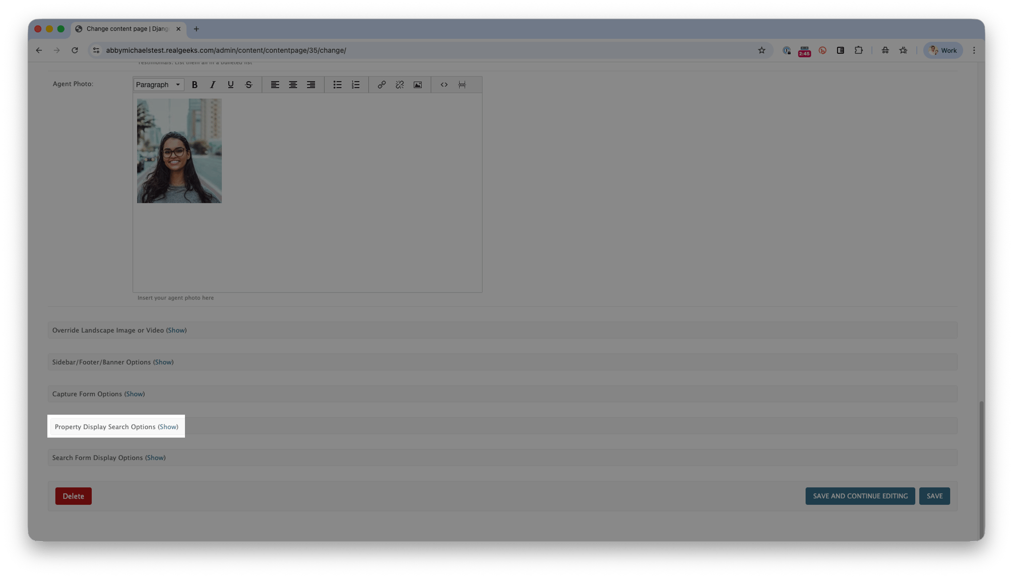 Create an Agent Profile Page on Your Website